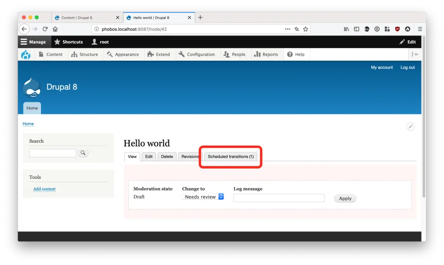 Introducing Scheduled Transitions Previousnext